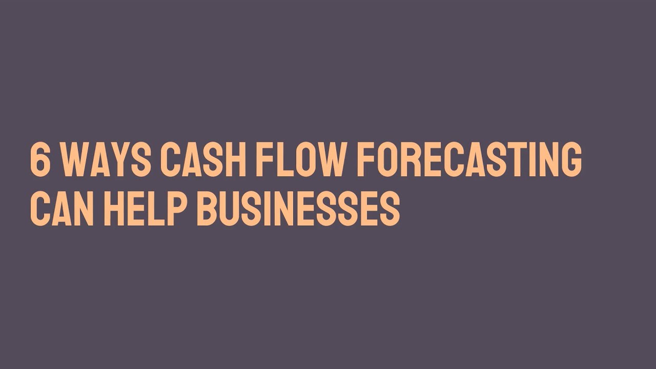 How to Optimize Cash Flows in Business | What is Cash Flow Forecasting ...