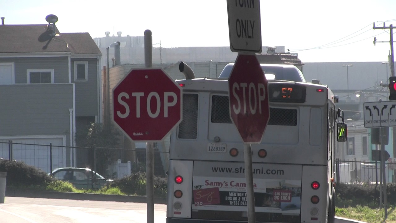 SF MUNI - Orion Bus VII HEV Route 57 #8515 - YouTube