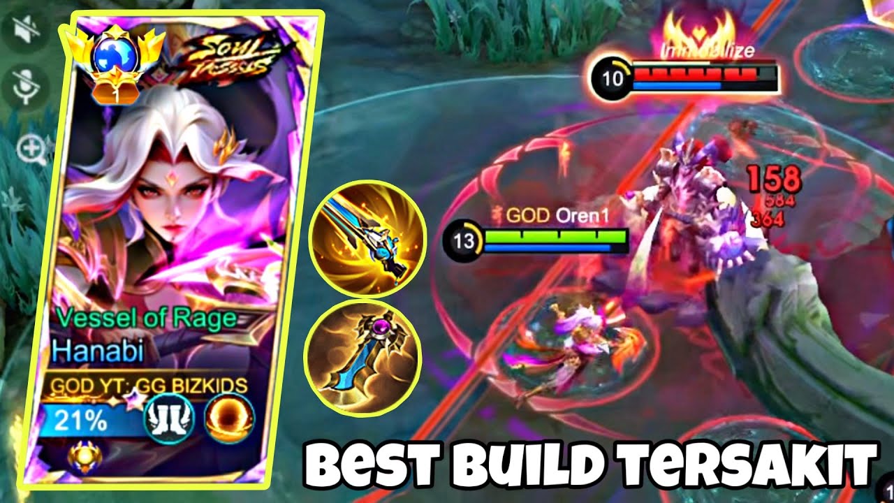 SETTINGAN BUILD HANABI TERSAKIT 2025 - DAMAGENYA SAKIT BANGET - TOP ...