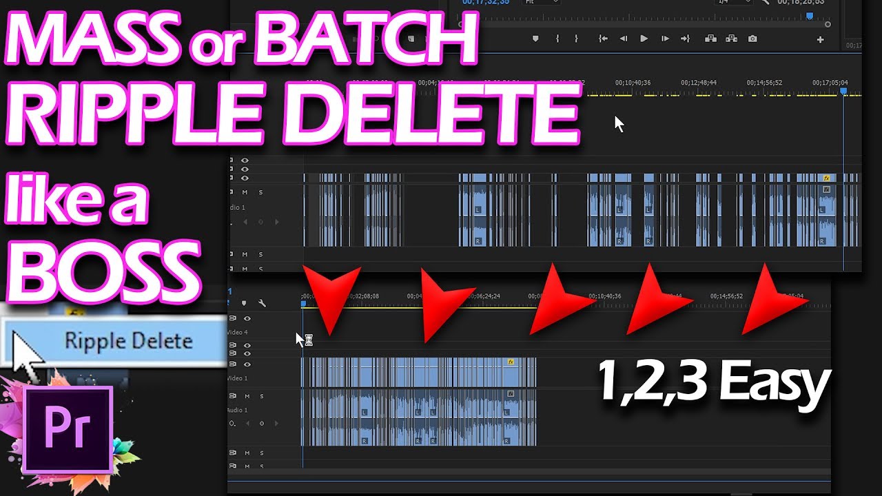 Mass Ripple Delete Like a Boss in Adobe Premiere ALL VERSIONS - YouTube