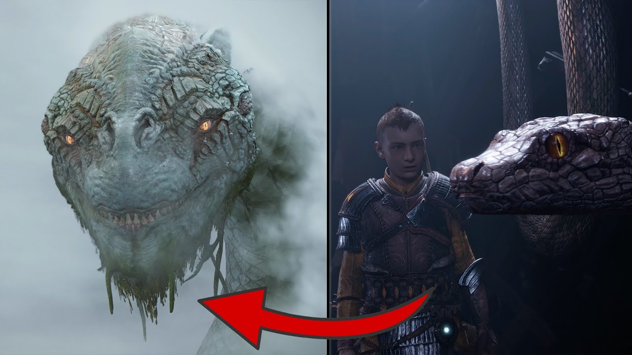 Atreus Puts a Giants Soul Into a Snake and Creates The World Serpent ...