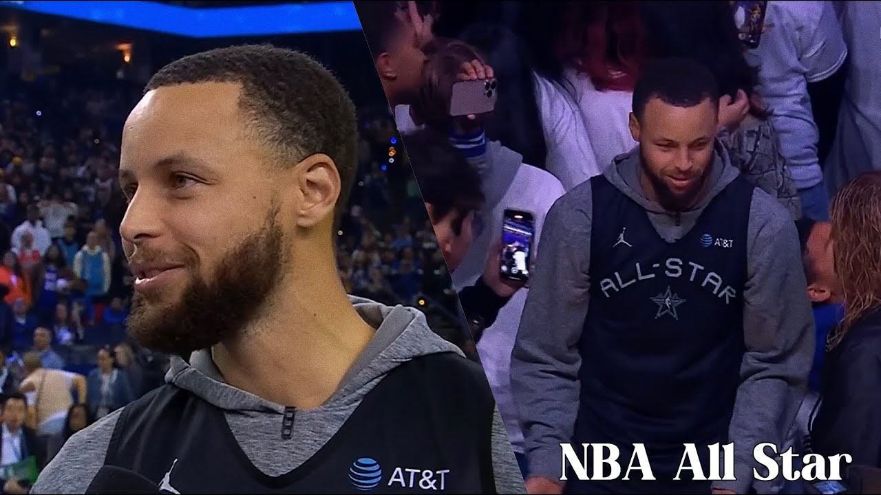 Steph Curry dancing after introduction to NBA All Star practice with ...