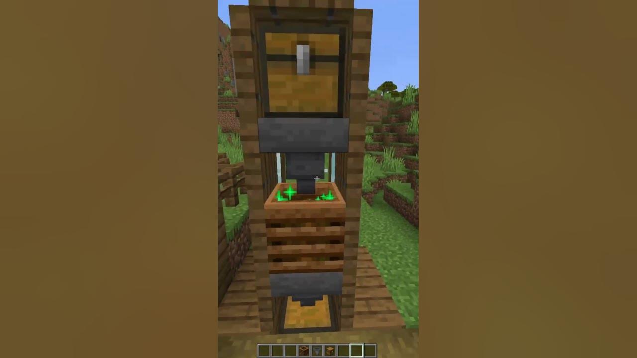 How To Make Automatic Composter In Minecraft Youtube