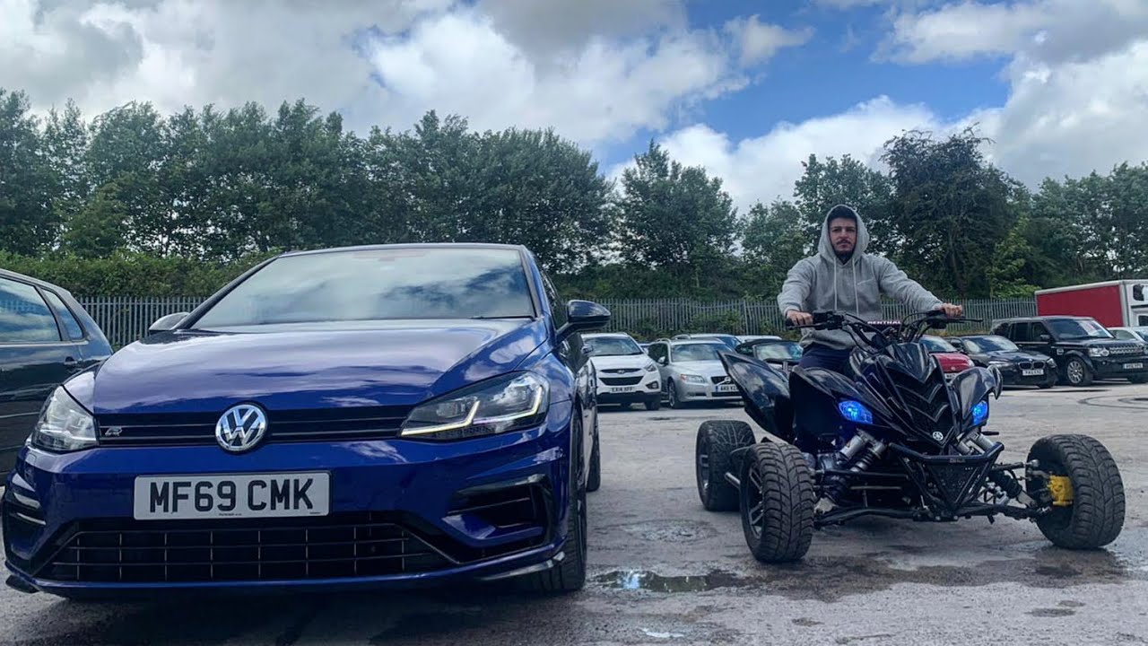 I TOOK THIS CRAZY CUSTOM YAMAHA RAPTOR 700R FOR A RIDE!! - YouTube