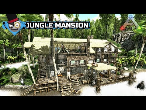 Ark: Survival Evolved - Best Starter Base - Jungle Mansion Base Design ...