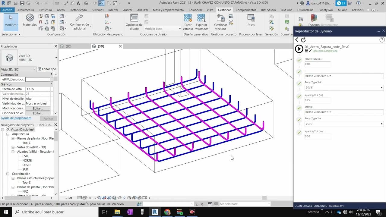 Footing rebar details with Dynamo Revit - YouTube