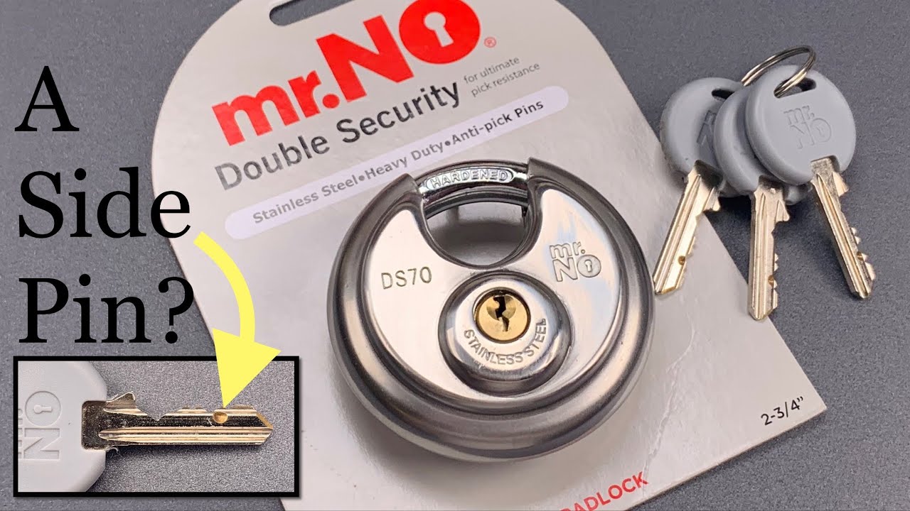 [1010] Mr. NO “Double Security” Disc Padlock Picked - YouTube