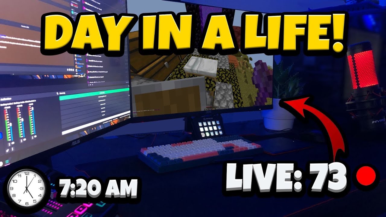 1 TAG IM LEBEN EINES CONTENT CREATORS!🔥 (Day in A Life of a Small Content Creator/Streamer ...