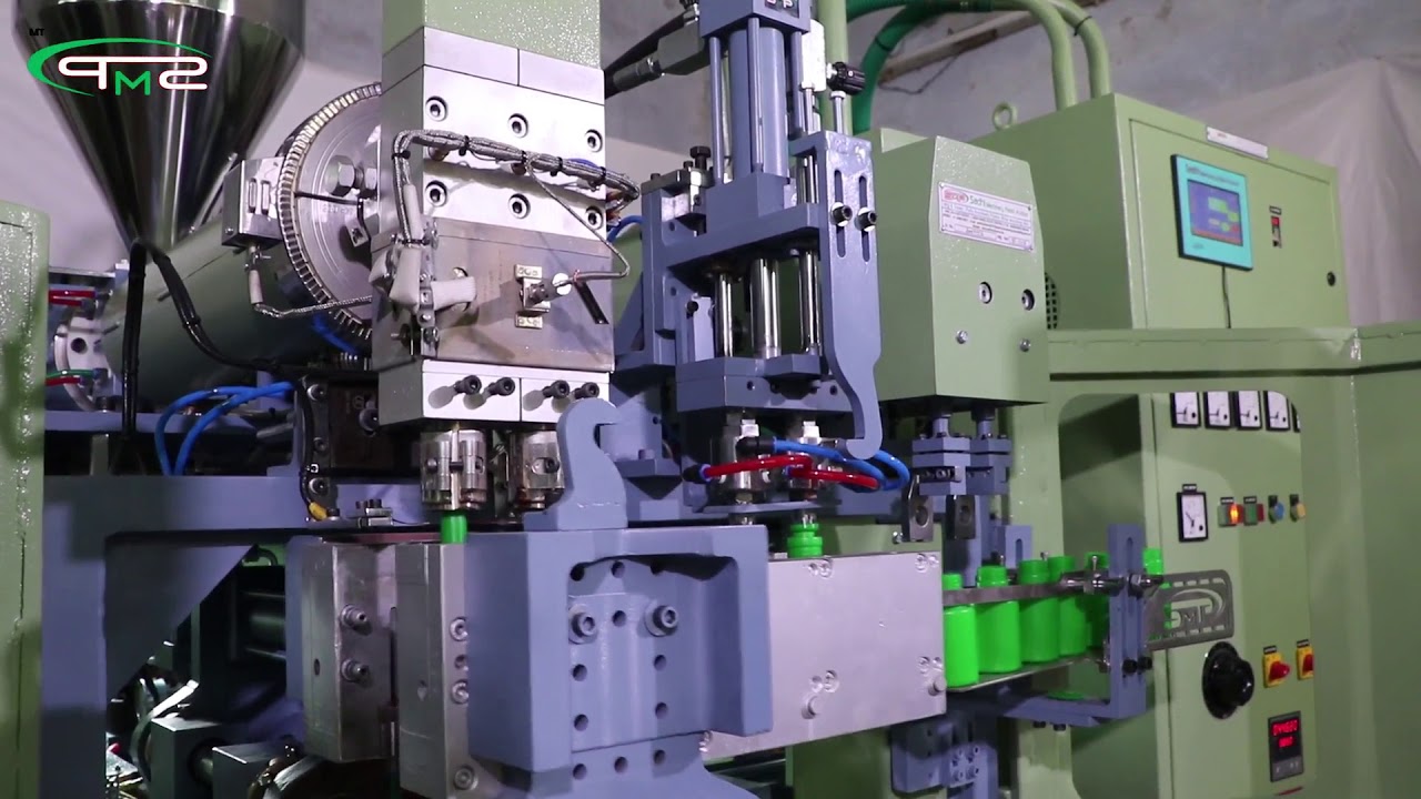 200ML Double Head Single Station With Auto De-flashing Blow Moulding ...