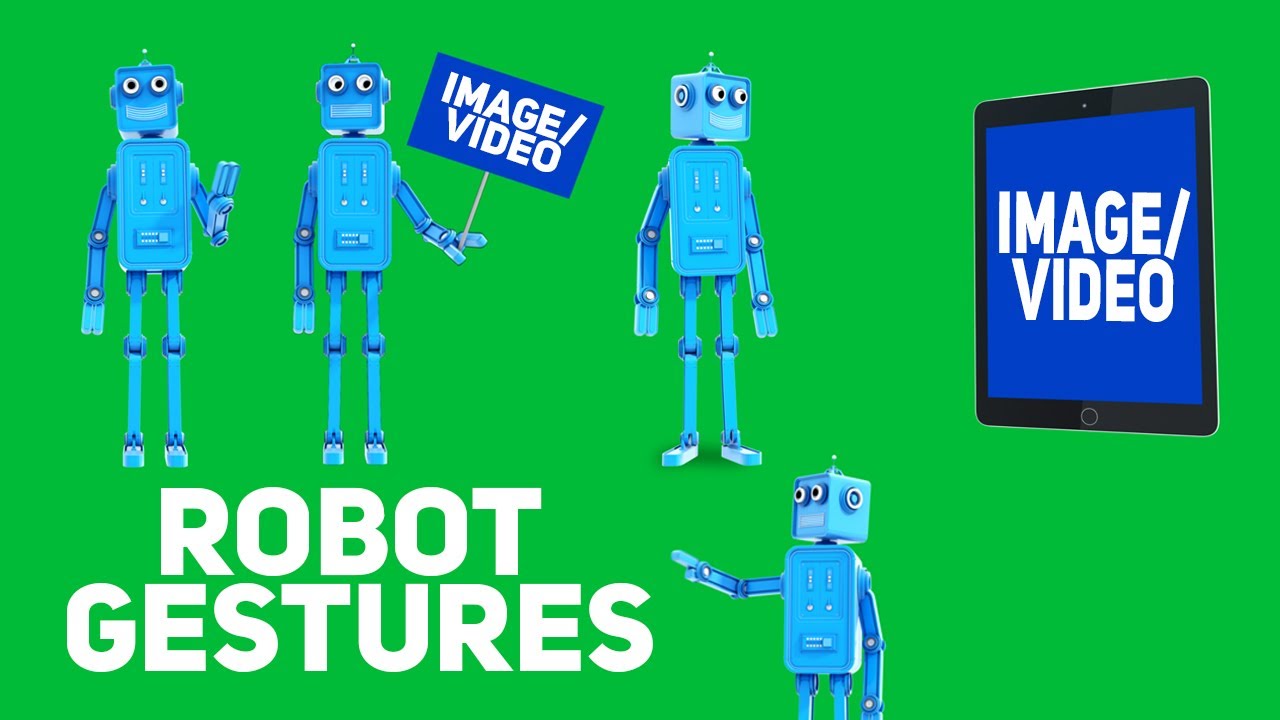 Robot Character Animations | Green Screen | Graphics & Animation - YouTube