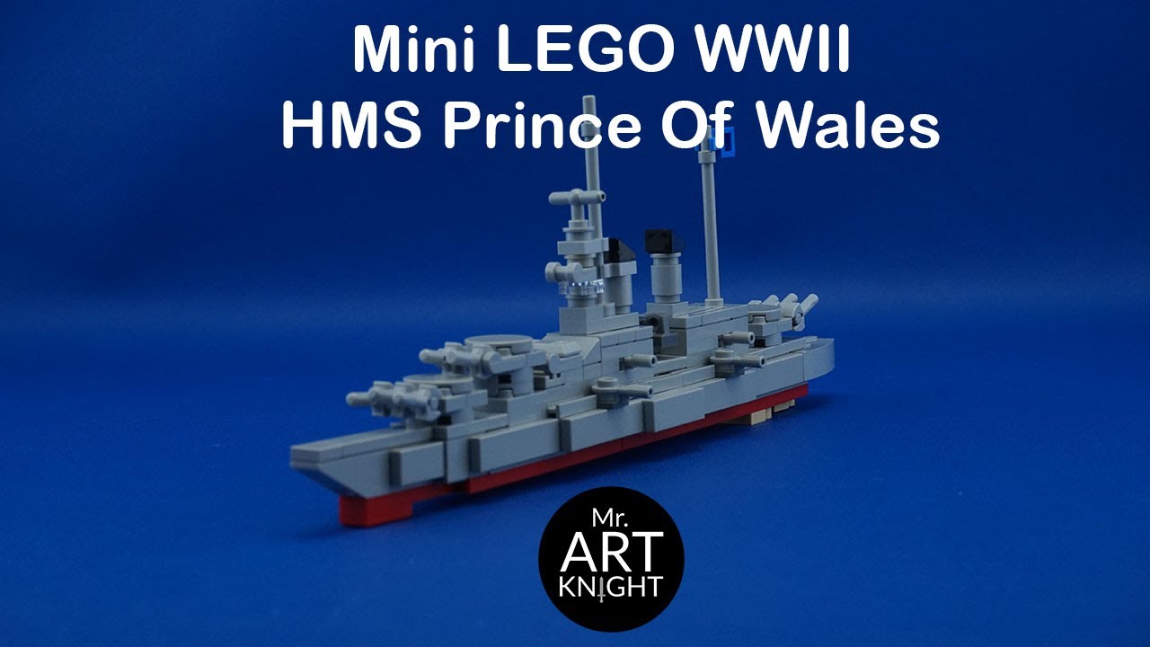 Mini LEGO WWII HMS Prince of wales - YouTube
