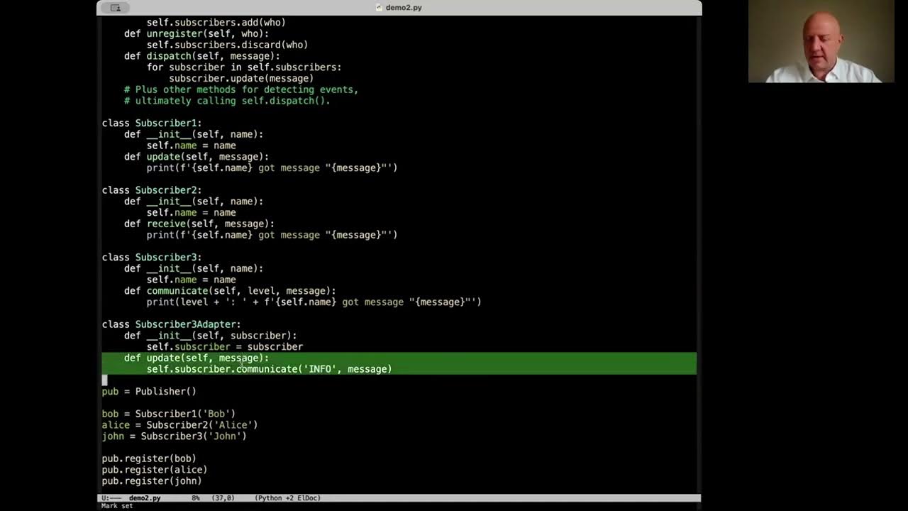 Using Adapter With Observer (In Python) - YouTube