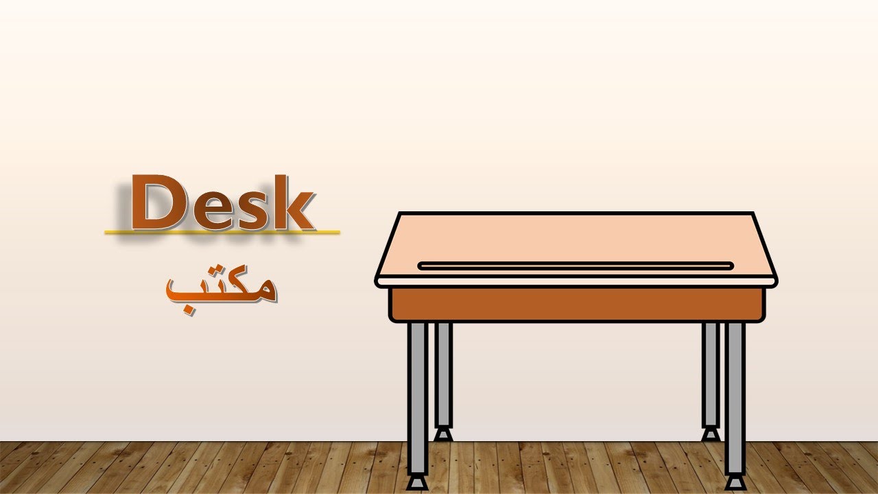 Learn English. One word every day: Desk. - YouTube
