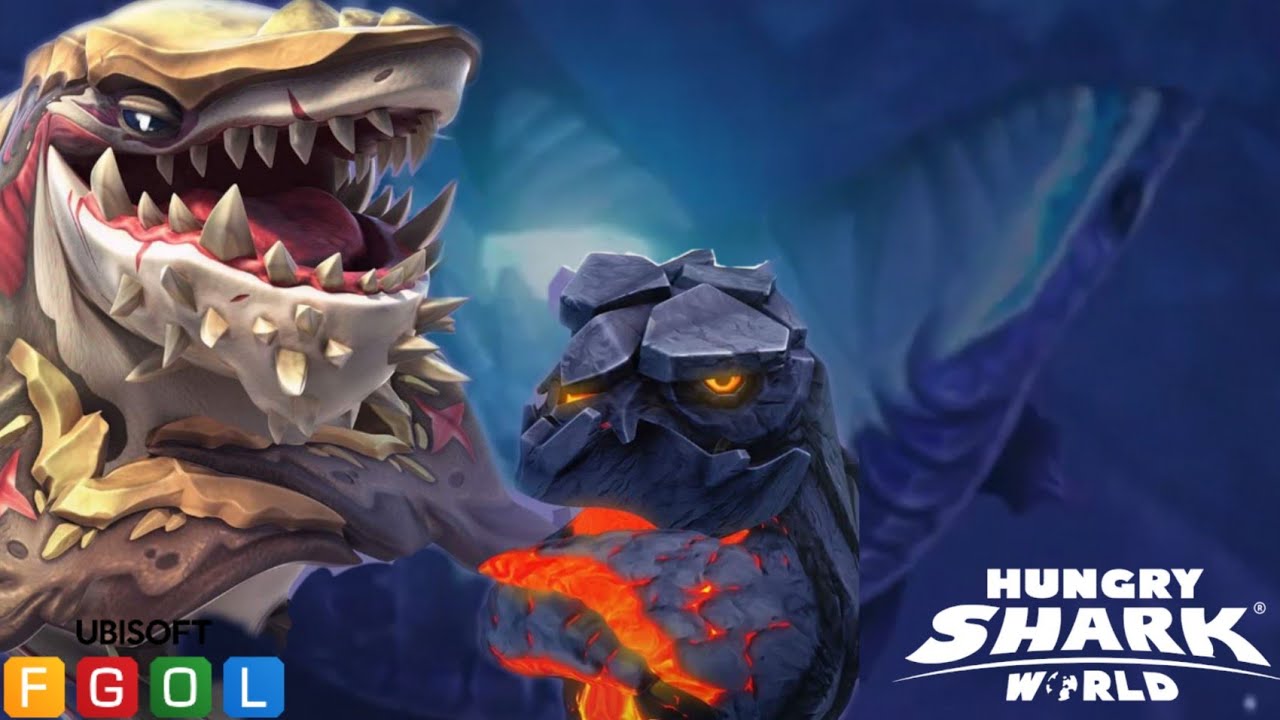 Ancient Megalodon & Pyro Shark Short Video - Hungry Shark World - YouTube