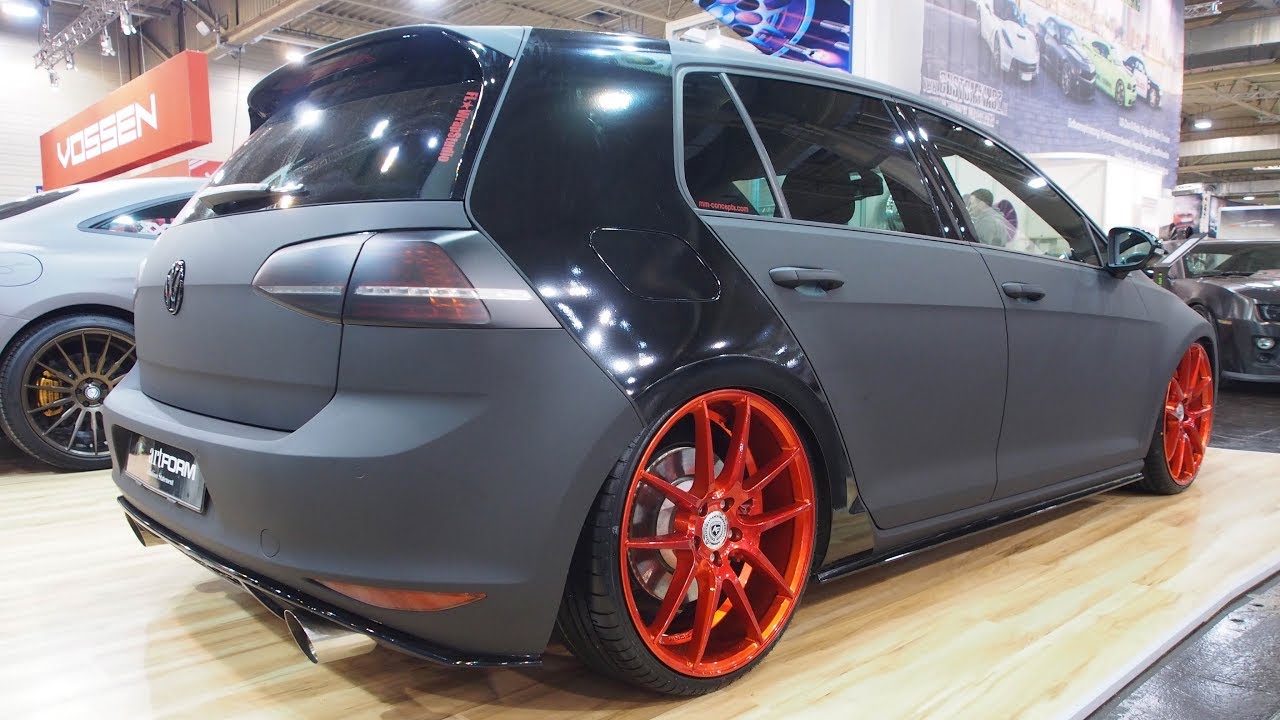 Volkswagen Golf 7R Black Tuning Artform a Fashion Statment MMConcepts ...
