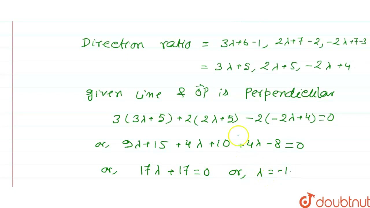 vec(a)=6hat(i)+7hat(j)+7hat(k),vec(b)=3hat(i)+2hat(j)-2hat(k),P(1,2,3 ...