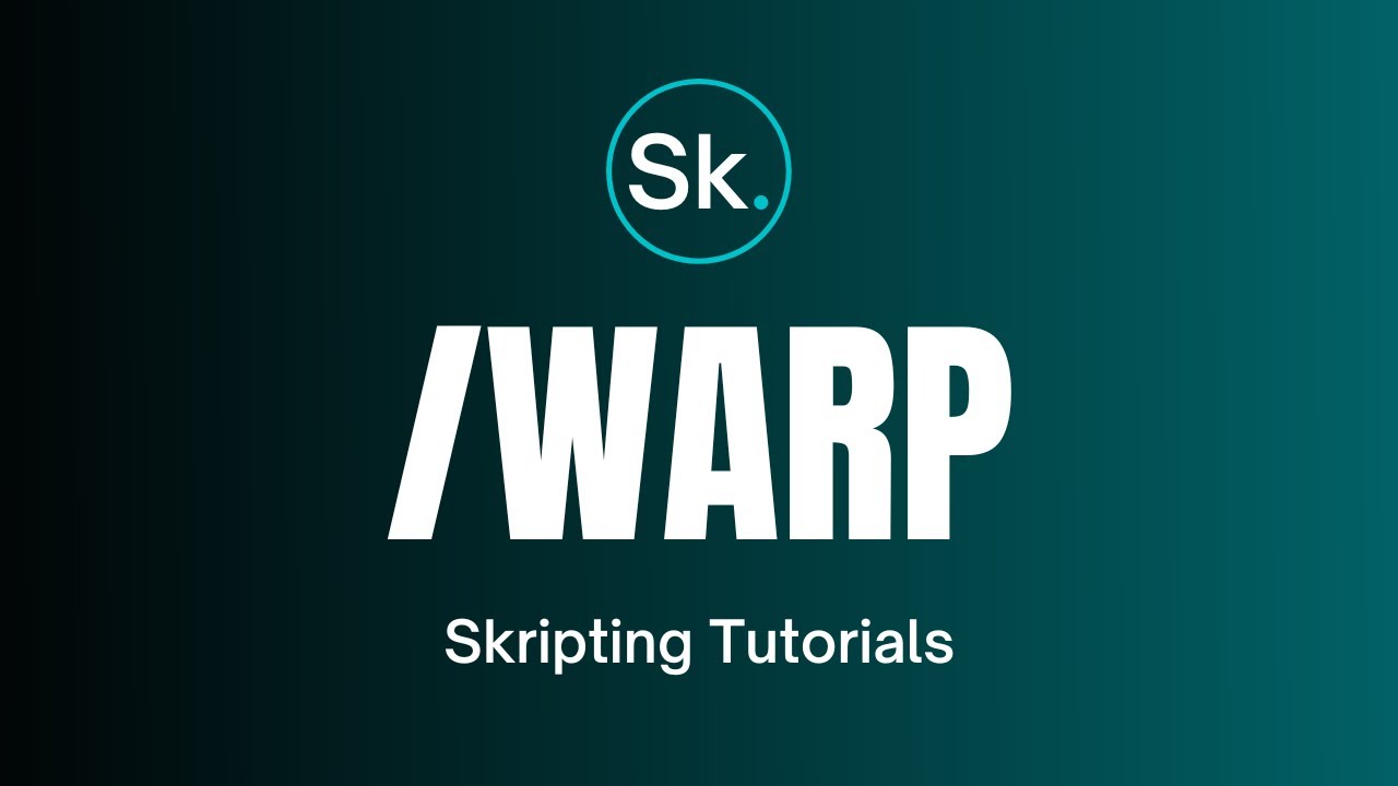 Custom /WARP Command - Skripting Tutorials - YouTube