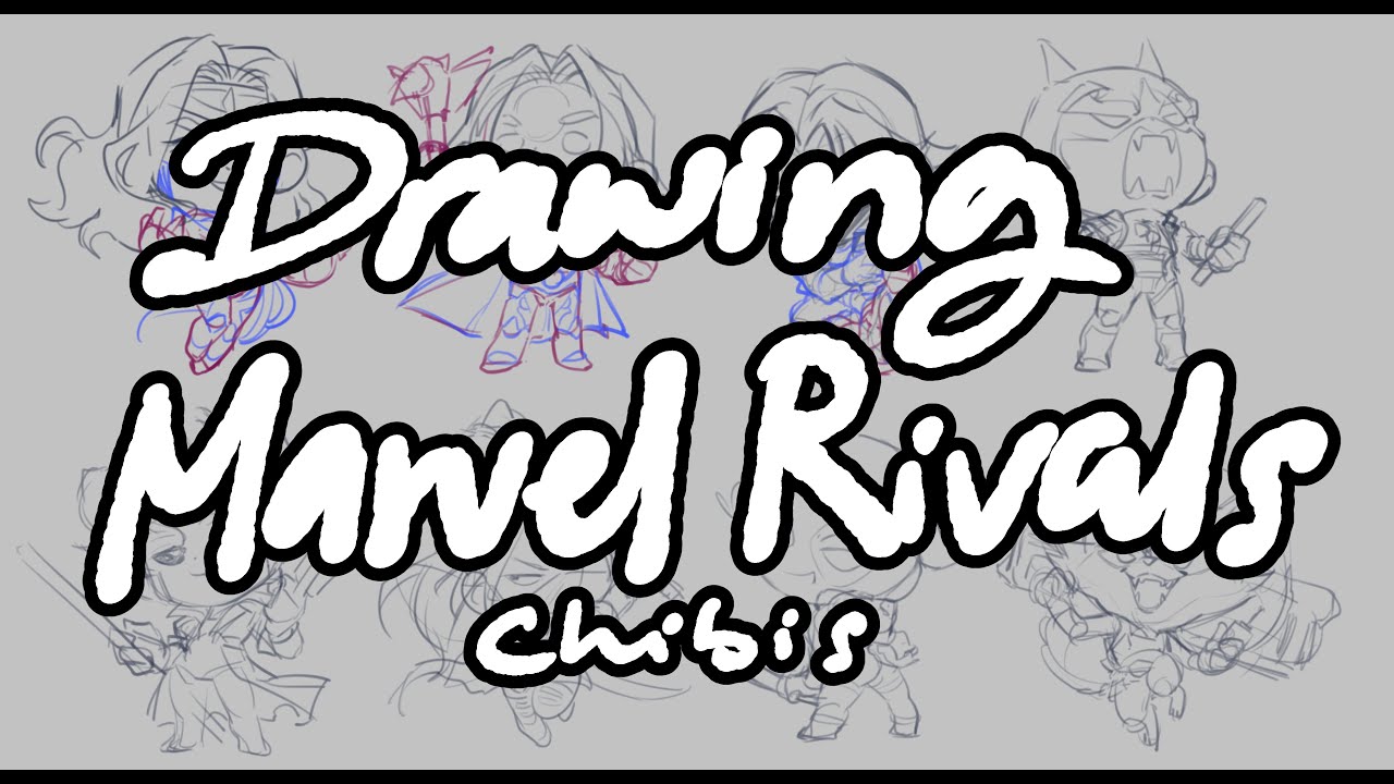 drawing marvel rivals🩸 Crawling back to work 💀💧 - YouTube