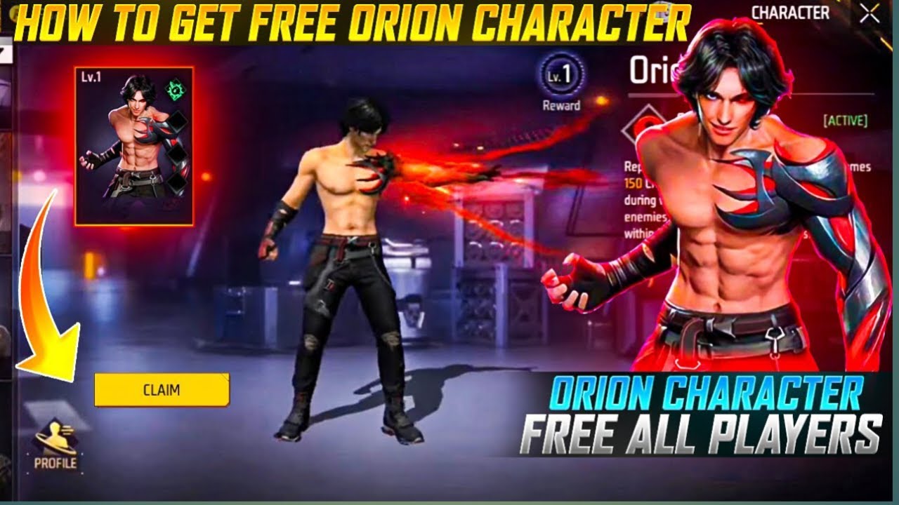 New"ORION"character Skills COMBINATION || Free Fire powerful Orion ...