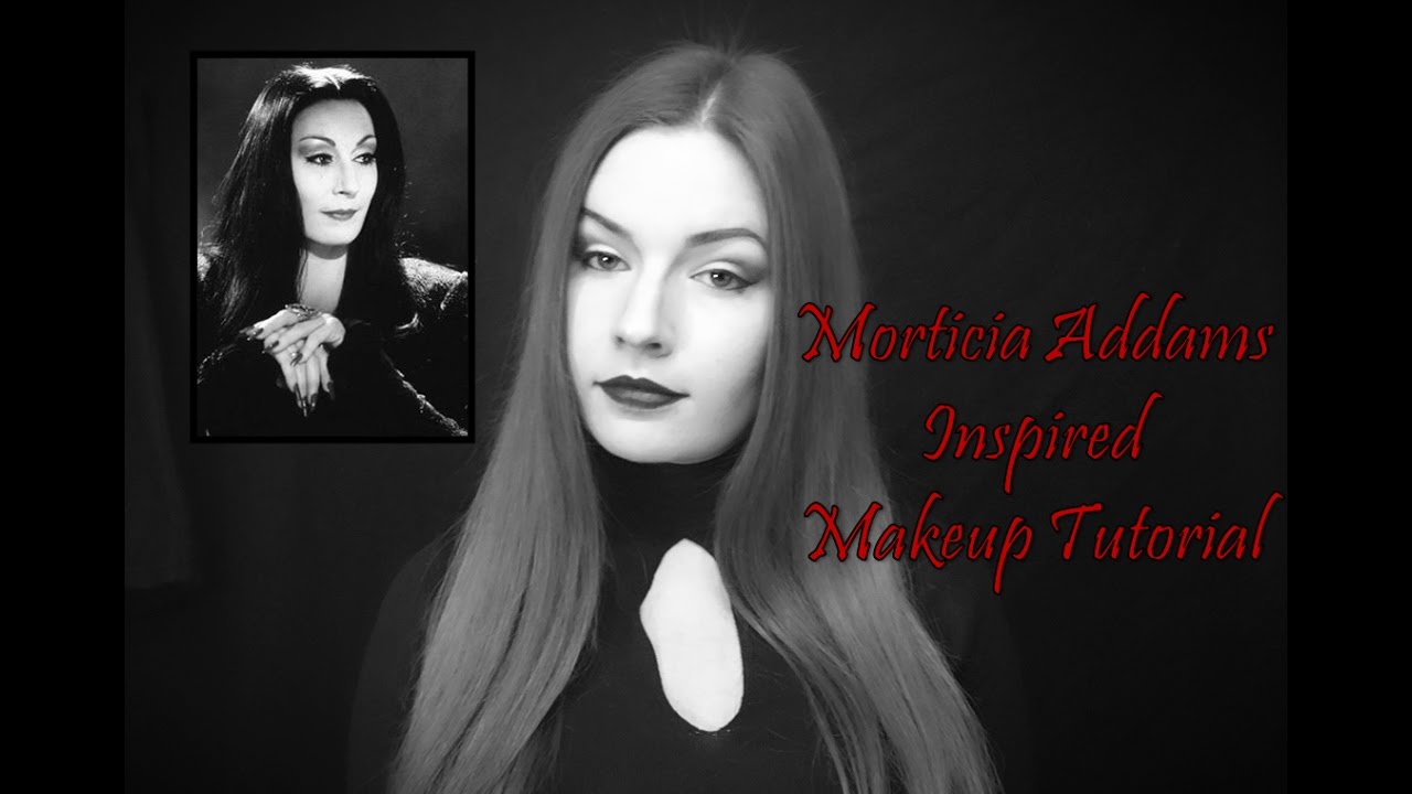 Morticia Addams Inspired Makeup Tutorial - YouTube