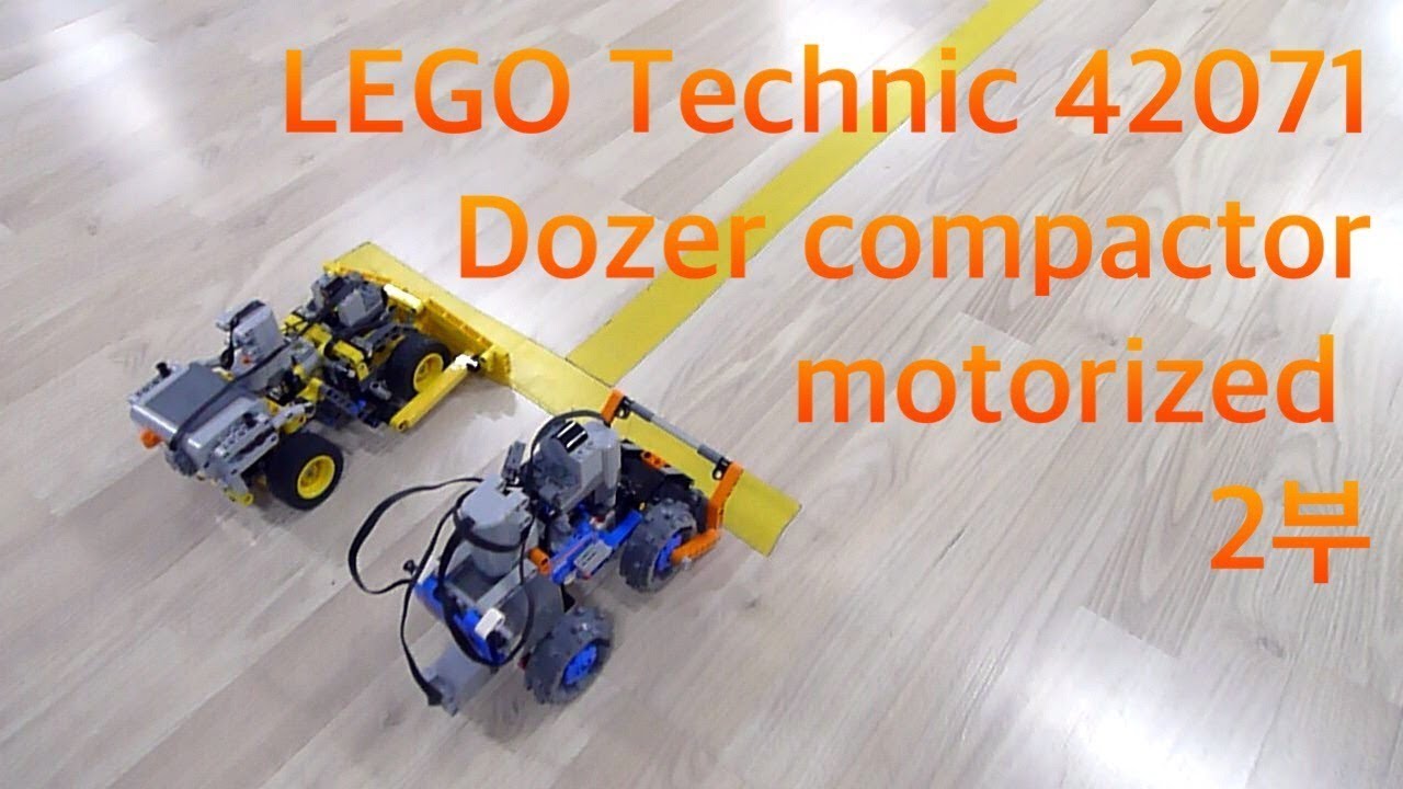 LEGO Technic 42071 Dozer compactor RC motorized 2부 - YouTube
