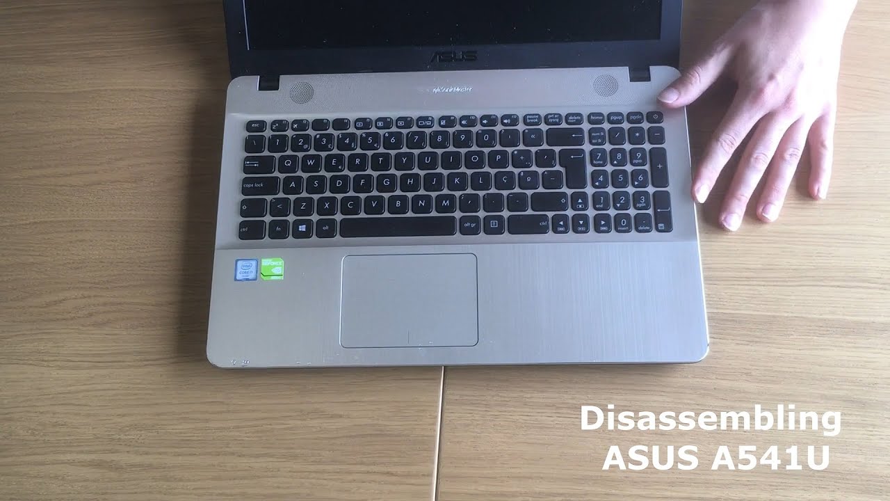 ASUS A541U Disassembly for SSD upgrade - YouTube