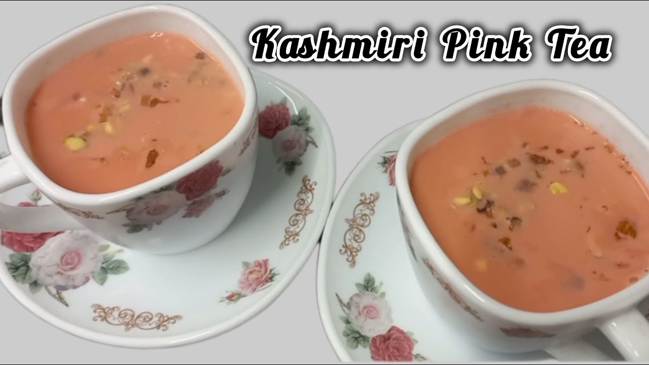 Kashmiri Pink Tea Recipe | Kashmiri Chai Recipe | Gulabi Chai | No ...