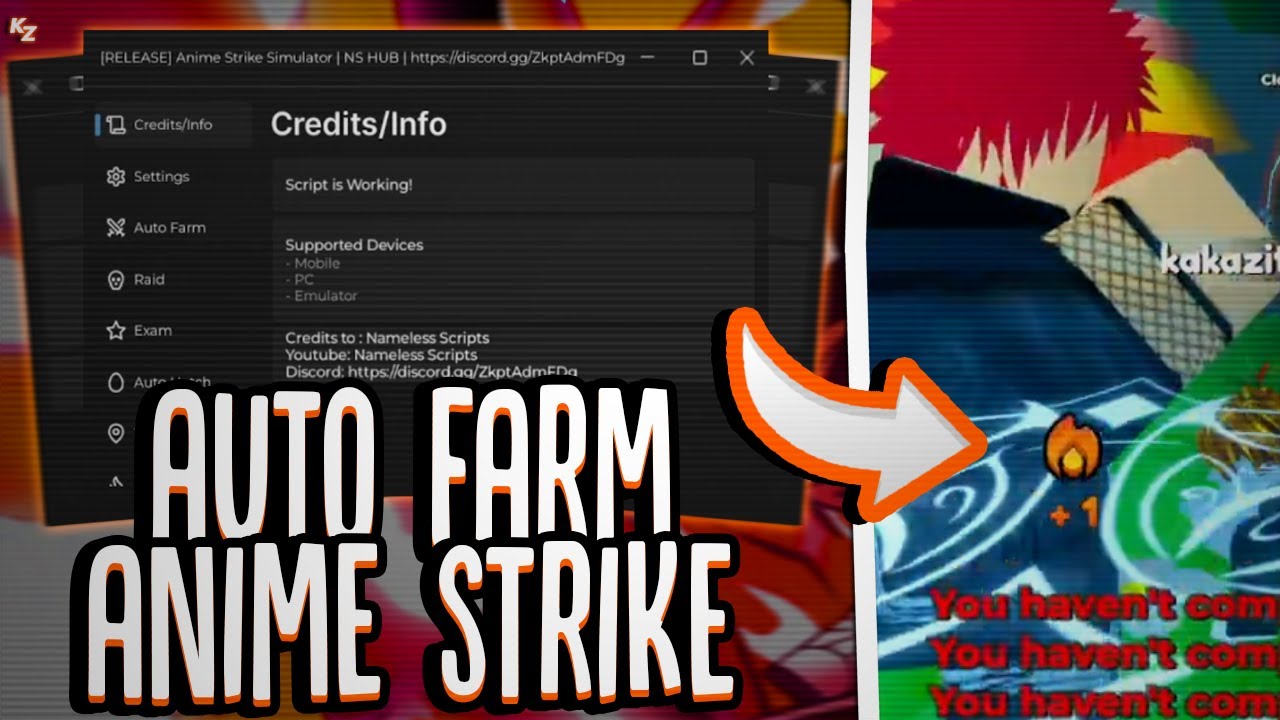 [RELEASE] Anime Strike Simulator SCRIPT - Auto Farm, Auto Get Drops e ...