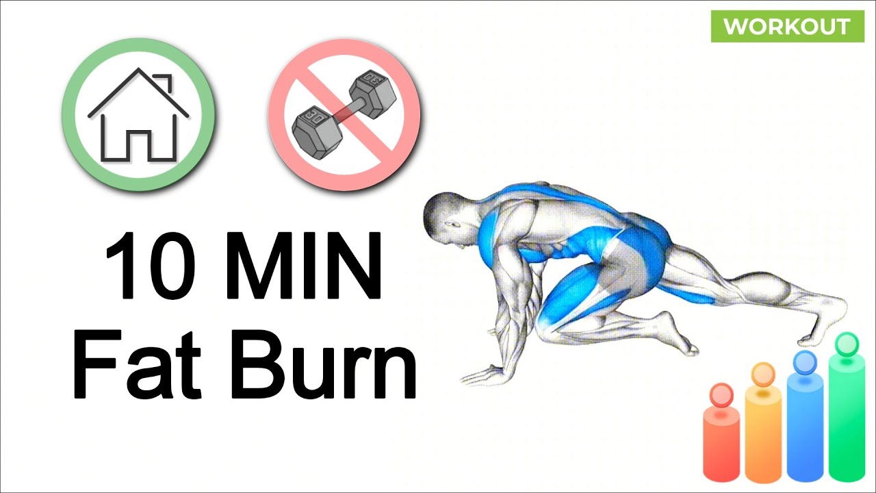 10-Minute Full Body Fat-Burning Workout | Men & Women - YouTube