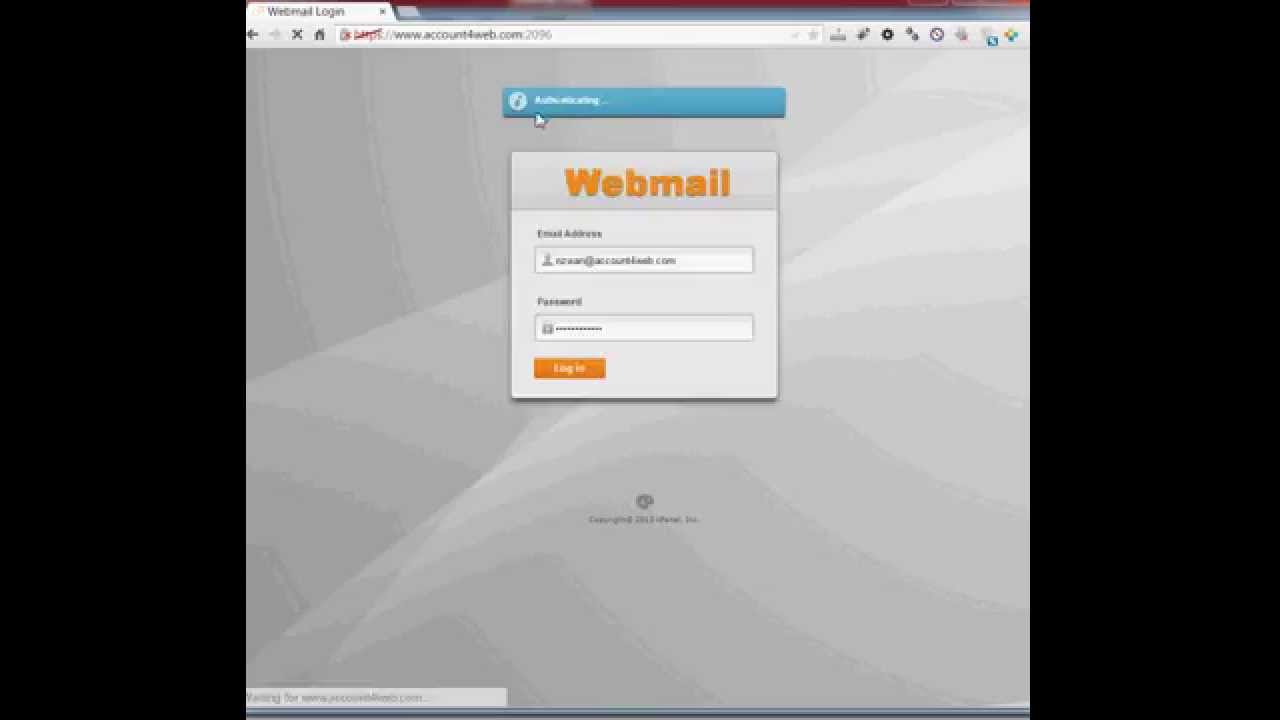 How to login webmail via Google Chrome - YouTube