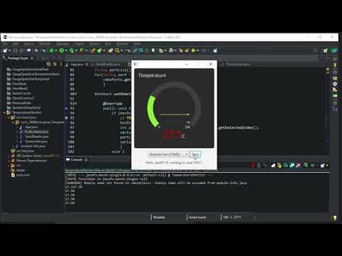 Java Serial Communication - Temperature Monitor - YouTube