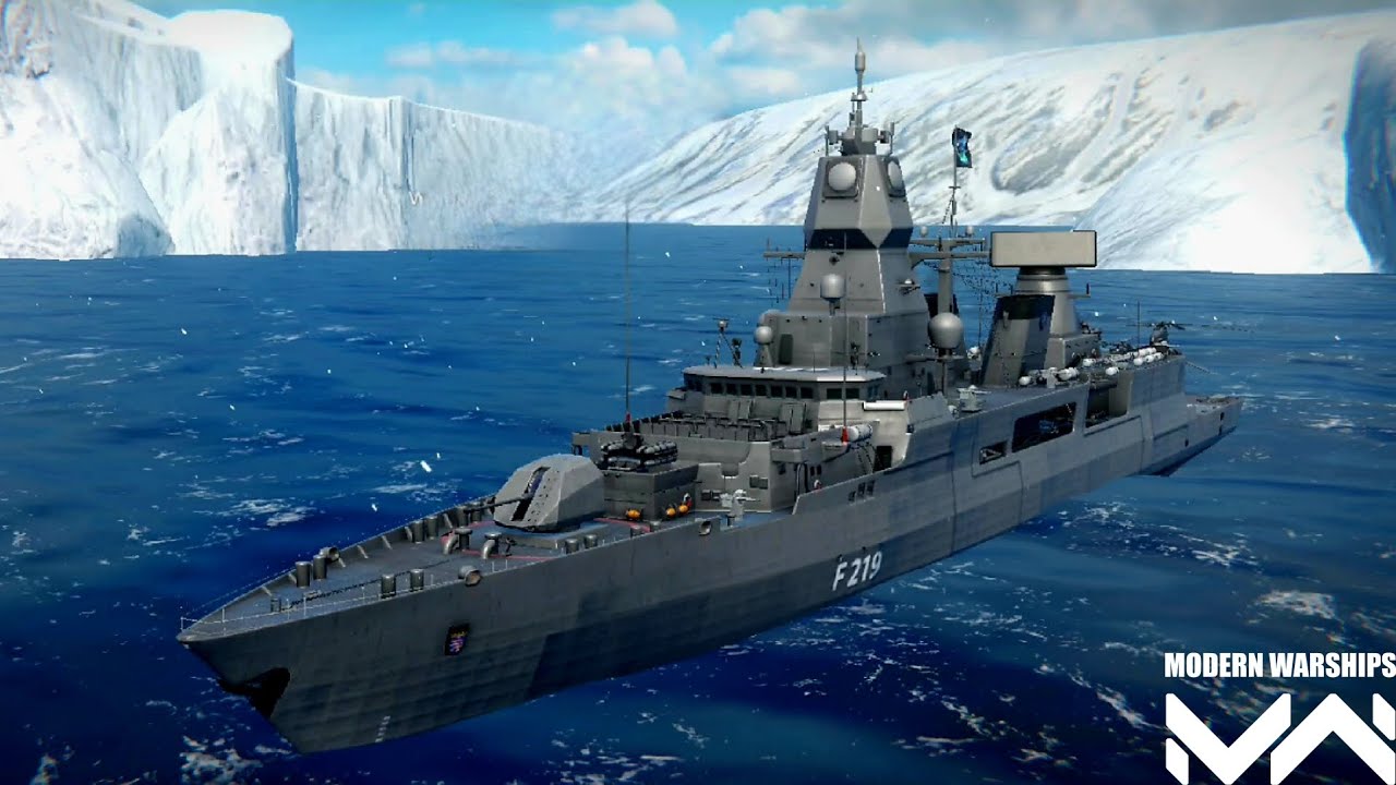 Modern Warships: FGS F124 New Frigate with 11 Air Defence 😱 | First ...