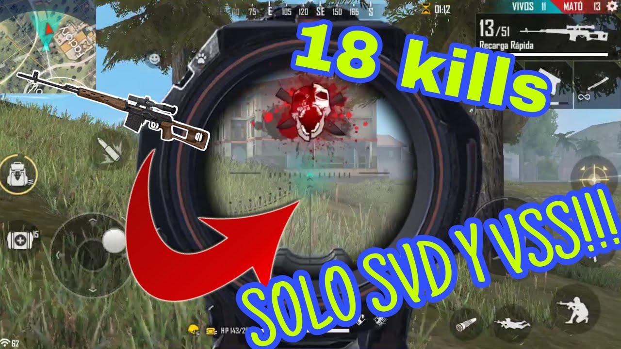 Ganando solo con SVD Y VSS!!!! (FREE FIRE) - YouTube