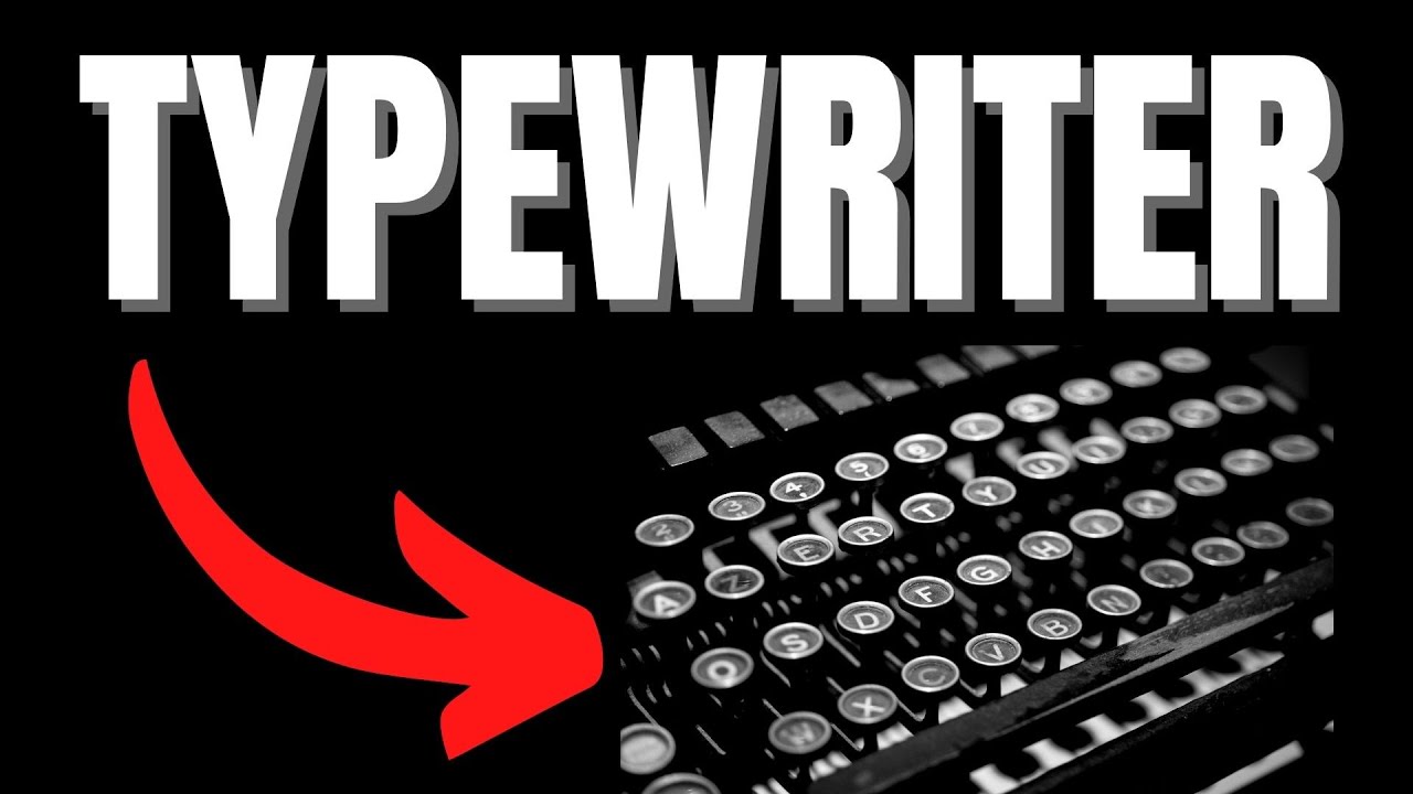 TYPEWRITER SOUND EFFECT - Typing On Typewriter Sound Effect And Video ...