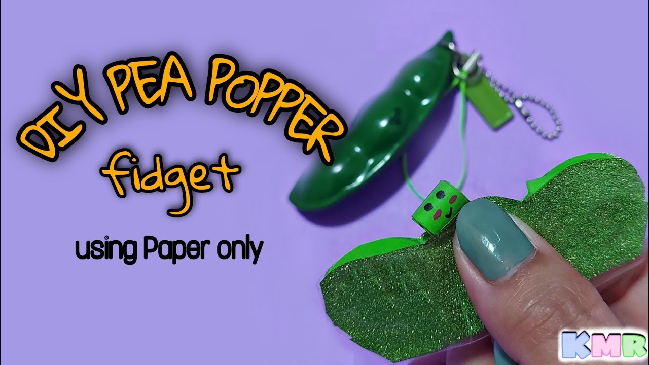 DIY PEA POPPER using PAPER ONLY! | KMR CRAFTS - YouTube