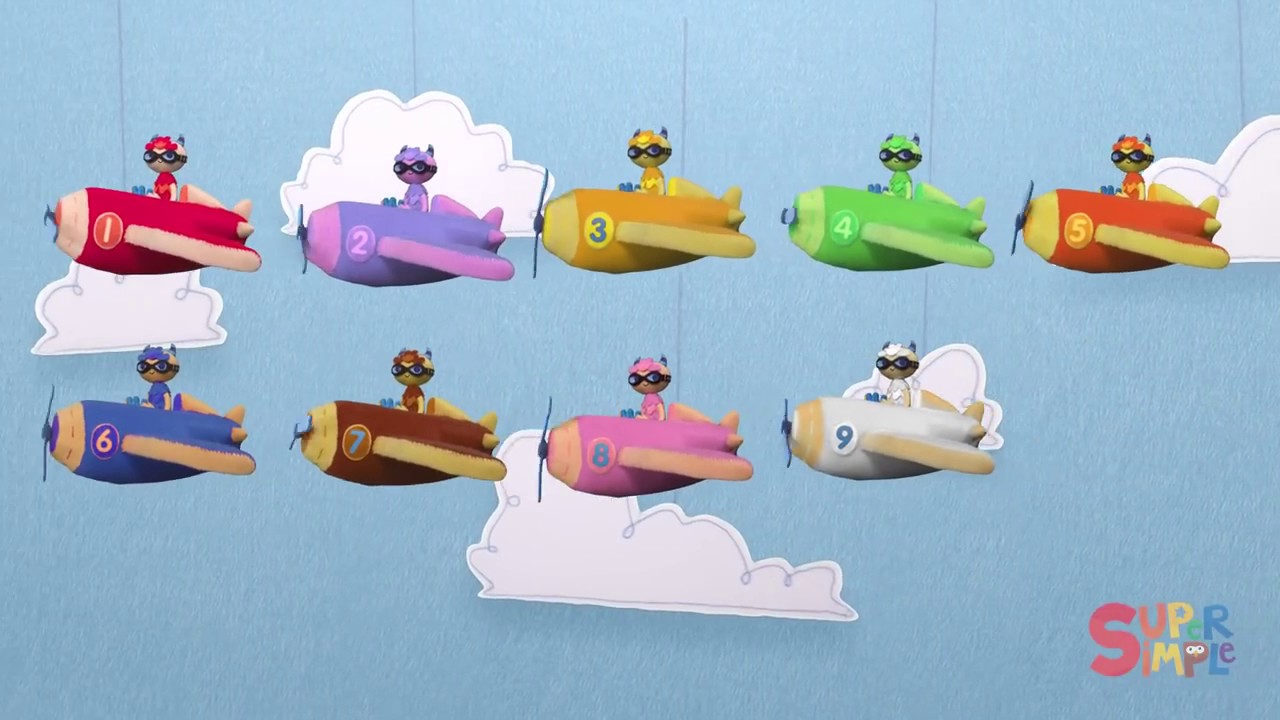 10 Little Airplanes Kids Songs Count To Ten Super Simple Songs - YouTube