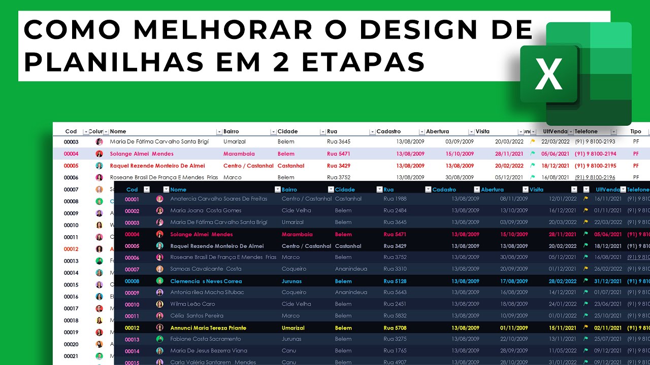2 Dicas matadoras para Melhorar o Design de Planilhas - YouTube