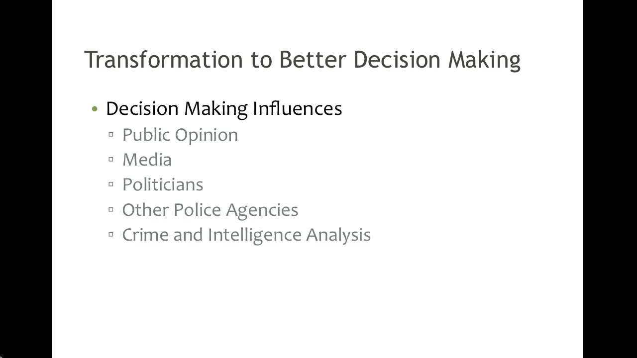 Crime Analysis for Operations Chapter 1: Crime and intelligence ...