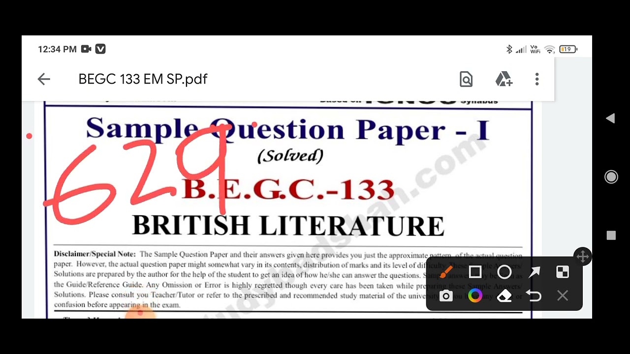 BEGC-133 IMPORTANT QUESTION 2022 || GUESS PAPER SOLVE - YouTube