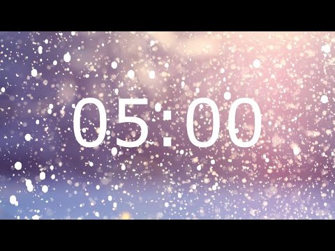 5 Minute Winter Timer with Relaxing Music and Alarm - YouTube