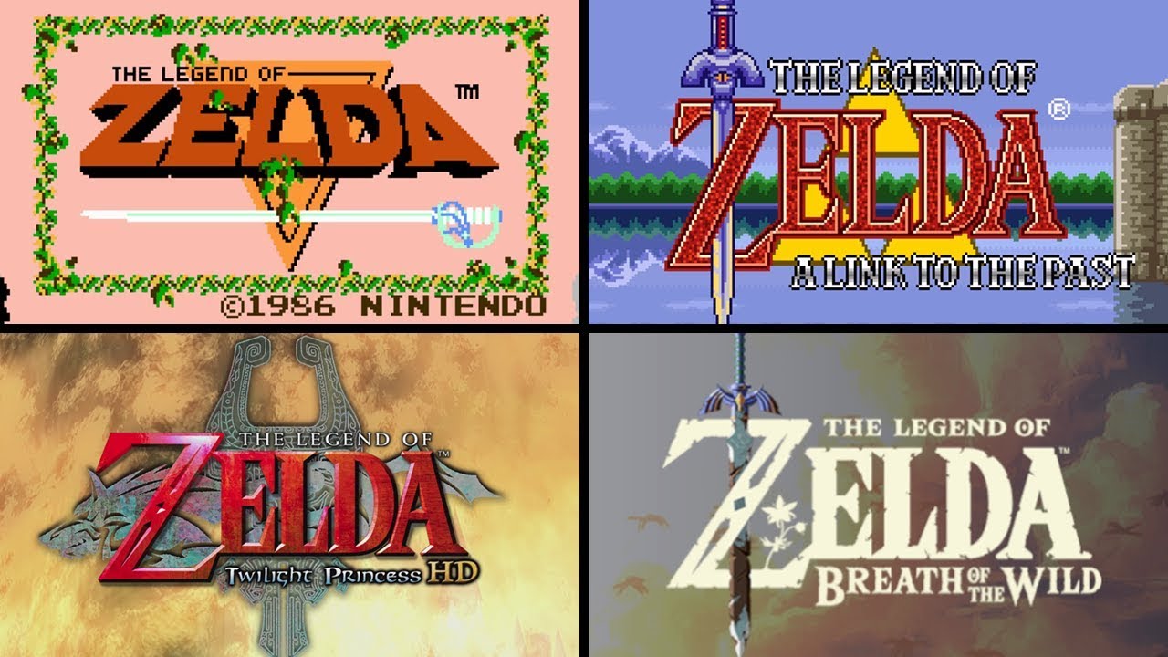 Evolution of The Legend of Zelda Intros HD (1986 - 2017) - YouTube