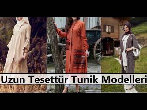 Uzun Tesettür Tunik Modelleri | Sezonun En Güzel Uzun Tesettür Tunik Modelleri