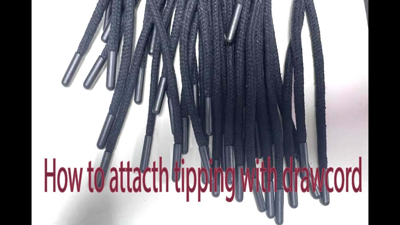 How to attach Tipping with Drawcord - ড্রকর্ড এর মাথায় টিপস লাগানোর ...