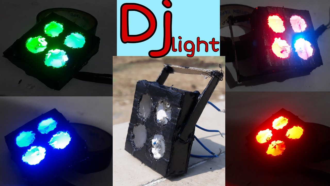 dj light coloring,, how to make dj light at home, hade light all color ...