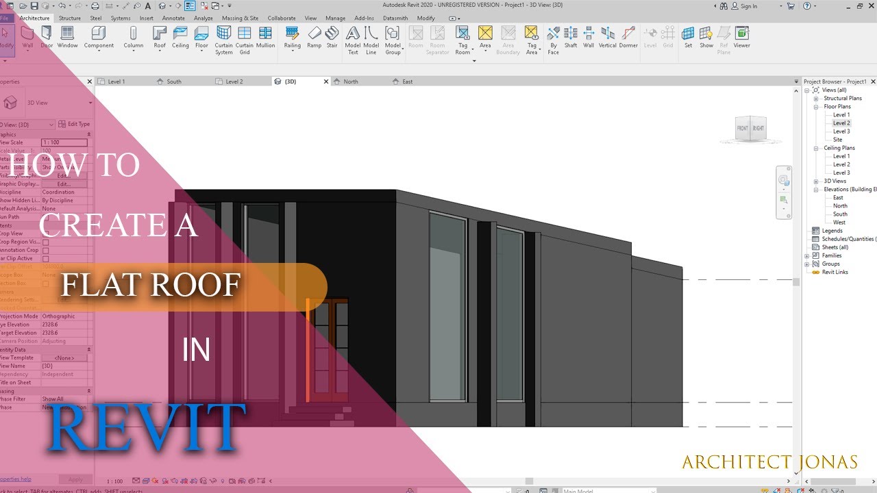 How To Create Roof In Revit Part 1 FLAT ROOF YouTube how-to-create-roof-in-revit-part-1-flat-roof-youtube