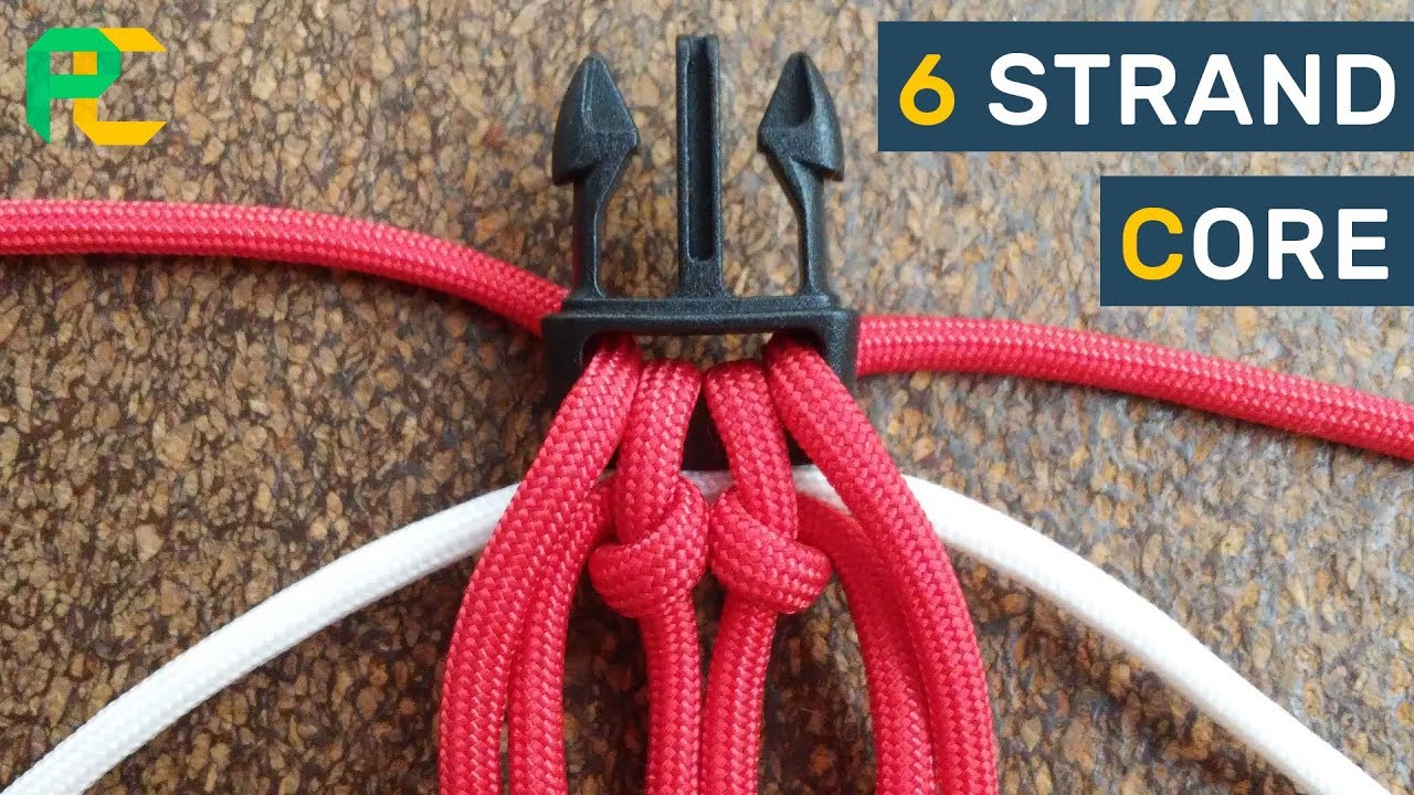 6 strand core for paracord bracelet - YouTube