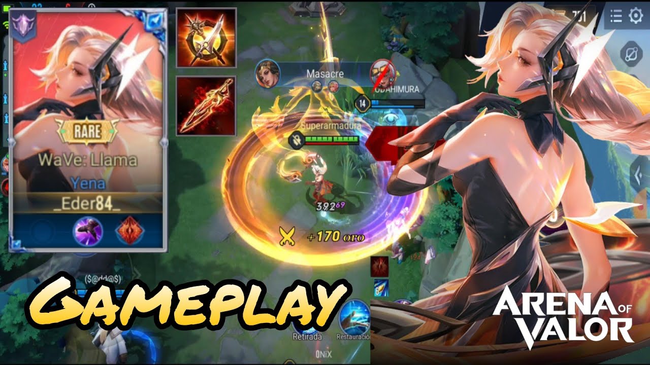 Gameplay | Yena TopLane ¡Yena WaVe: Llama! | Arena of Valor - YouTube