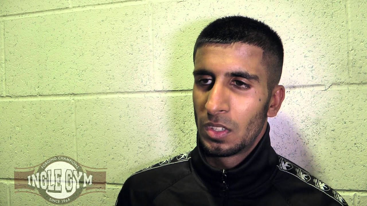 Atif Shafiq warm up and post fight interview following 14th career win ...