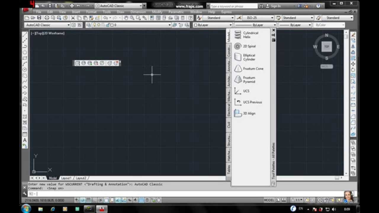 การเขียนแบบ autoCAD ขั้นพื้นฐาน - YouTube