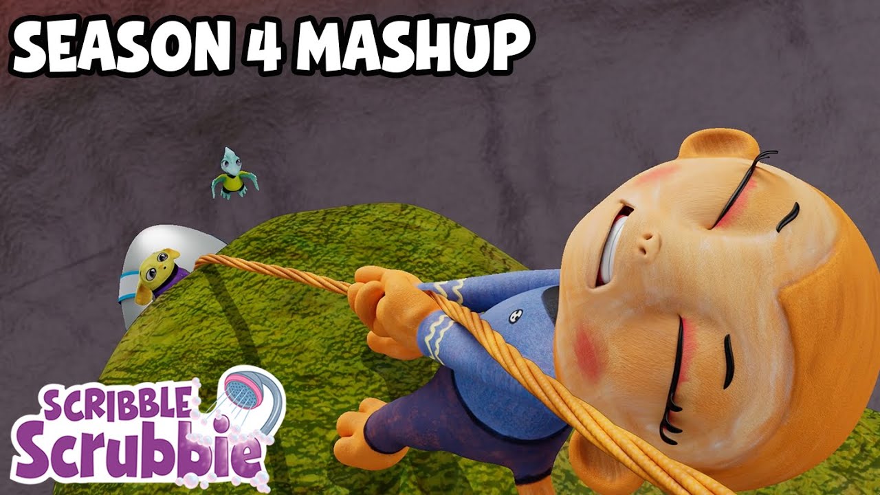 SEASON 4 MASHUP [1 HOUR] 🌀 Crayola Scribble Scrubbies 🖍️ Cartoons for ...